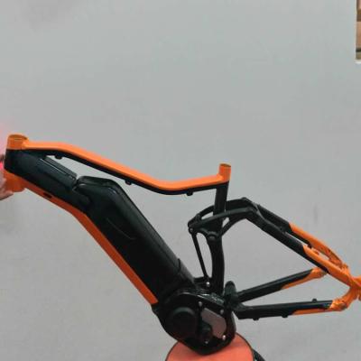 중국 중국 주식 27.5er 전기 풀 서스펜션 자전거 프레임 Bafang G330 알루미늄 트레일 에바이크 Emtb 산악 자전거 판매용