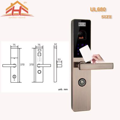 中国 パスワードのRFIDカードそして指紋のドア ロック 販売のため