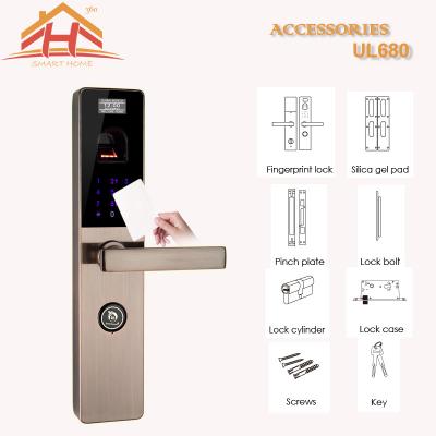 中国 パスワードのRFIDカードそして指紋のドア ロック 販売のため