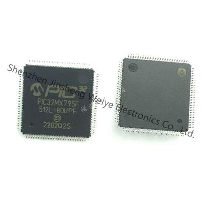 Cina PIC32MX795F512L-80I/PT 32-bit microcontroller - MCU 512KB Flash 128KB USB ENET in vendita