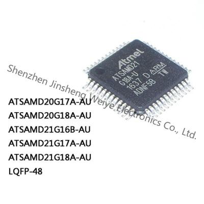 Cina ATSAMD21G16B-AU MCU 32-bit ARM Cortex M0+ RISC 64KB Flash 3.3V 48-Pin TQFP T/R in vendita