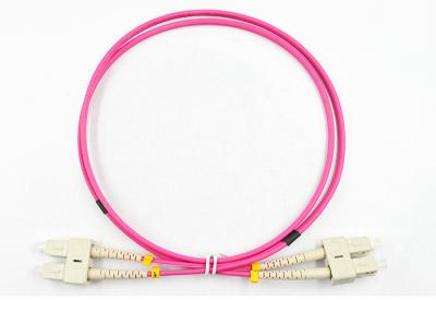 Cina Conteggio del duplex del diametro del cavo di toppa della fibra mista del 1 tester OM4 50/125MM in vendita