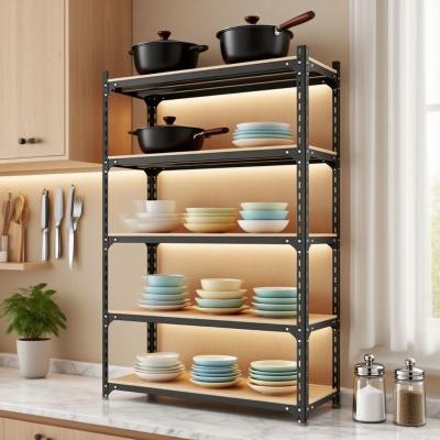 China Multi Purpose Angle Storage Rack Light Duty Design 2-6 Levels For Retail And Display for sale