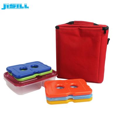 China 200 g Mini-Lunch-Eis-Packs / Cool Cooler Slim Gel-Eis-Pack mit gedrucktem Logo für gefrorene Lebensmittel zu verkaufen