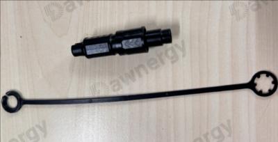 China Water Blocking Fiber Optic Cable with 2pcs Strength Member Black PVC Sheath for sale