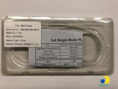中国 1x4 ミニタイプ SCUPC ファイバー PLC スプリッタ 販売のため