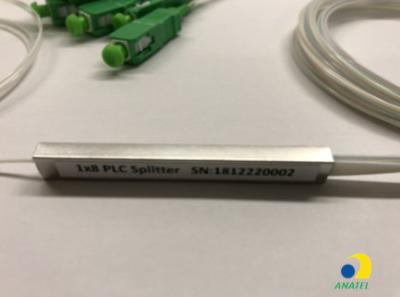 China 1x8 Mini Type SCAPC Fiber PLC Splitter for sale