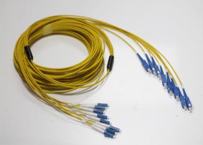 Chine Le noyau 12 a pré terminé le câble 9 125um unimodaux LC UPC de fibre à Sc UPC à vendre