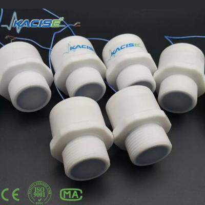 China RS485 Uitgang waterniveausensor Riolering Zwembad PTFE Goedkope intelligente 20khz ultrasone transducer Te koop