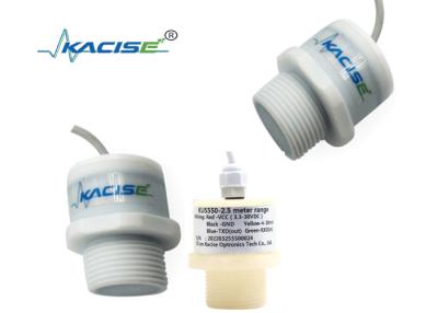 China RS485 Uitgang Riolering Zwembad PTFE waterniveaumeter Laag stroomverbruik intelligente ultrasone 3m waterniveausensor Te koop
