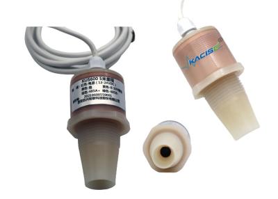 China intelligente ultrasone waterniveaumeter 5V RS485 uitgang PVDF liquide niveausensor KUS600 Te koop
