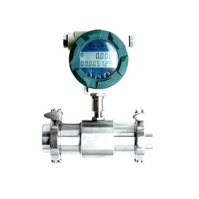 China Tipo sanitário conexão da braçadeira do medidor de fluxo da turbina do produto comestível de medidor de fluxo/ à venda