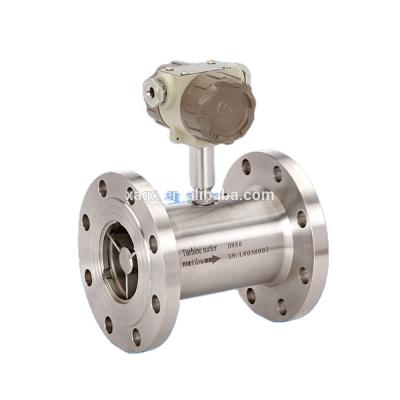China Stainless Steel Gas Turbine Flow Meter 4-20mA Output Digital Flowmeter for sale