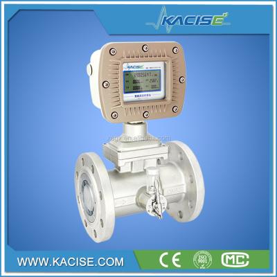 China Medidor de flujo digital de la turbina de gas natural Flujo de aire con señal de salida 4-20mA o pulso o RS485 en venta
