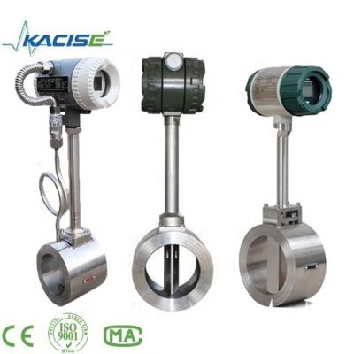 China Battery Powered Vortex Liquid Butane Flow Meter with protection grade IP68 for sale