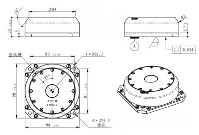 Chine Gyroscope/capteur de vitesse angulaire/Utilisé pour mesurer la vitesse angulaire dans le sens de l'axe sensible à vendre