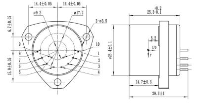 中国 工業用高度感度の高い加速器センサー ±70g範囲 販売のため