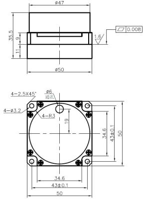 Chine Le gyroscope de haute précision détecte la vitesse angulaire en temps réel avec un poids < 130g et des dimensions à vendre
