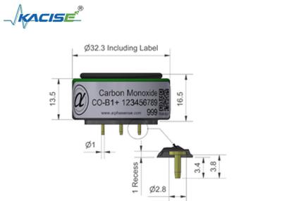 China CO-B1/CO-B1 Carbon Monoxide Sensor Zero Current ± 4 Range 5000 For Accurate Detection for sale