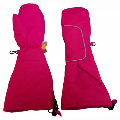 China waterproof winter children mittens outdoor mittens snow mittens thin insulation mittens black color polyester fabric for sale