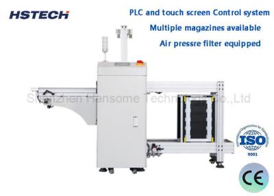 中国 PLCとタッチスクリーン制御システム 耐久性設計構造 自動PCB卸機 多種マガジン 販売のため