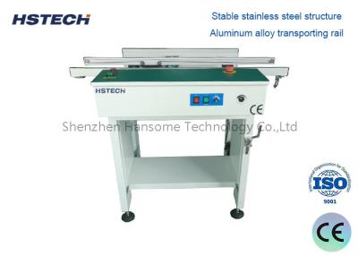 China Aço inoxidável Manual Crank ESD Cinturão LED Botão Largura Ajuste PCB transportador à venda