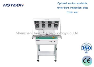 China PCB Handling Equipment Stable Stainless Steel Manual Hand Crank Width Adjustable Conveyor en venta