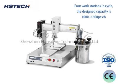 Chine Compact 3 axes PUR machine de distribution de colle pour petites pièces de travail de taille de bureau à vendre