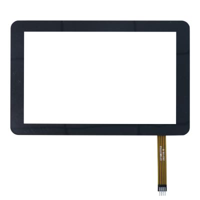 10.1'' 4 Wire Resistive Touchscreen With Black Bezel For Flush Mount EMI