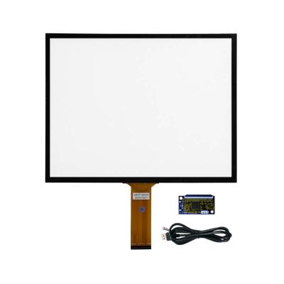 China 15-inch 6mm Anti-vandal Cover Glass Capacitive Touch Panel for 1024x768  Resolution LCD Panel for sale