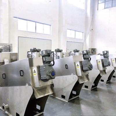 Compact Sewage Treatment Plant Sludge Dewatering Machine Screw Press 0.12m³/h