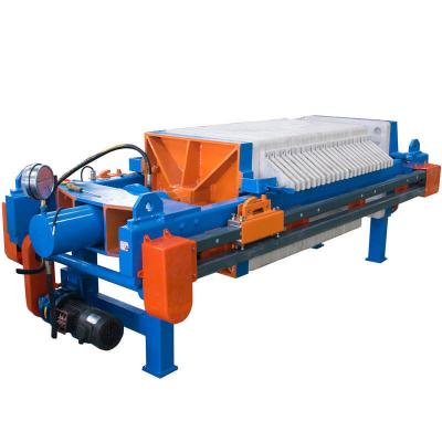 China Manual Operation Sludge Dewatering Filter Press Machine for Solid Liquid Separation for sale