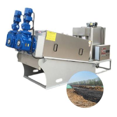 China Animal Dung Waste Water Sludge Dehydrator Press Machine Made in China Screw Press Sludge Dewatering Machine for sale