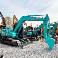 Quality Sk75 Compact Used Kobelco Excavators Construction Track Digger 7Ton for sale