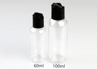 Cina 60ml/100ml rimuovono la bottiglia dell'ANIMALE DOMESTICO, bottiglie di plastica cosmetiche con il cappuccio della stampa in vendita