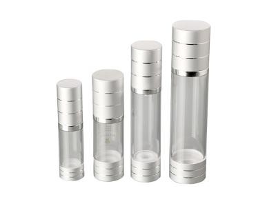 Cina Il cosmetico senz'aria di plastica di lusso di cura di pelle imbottiglia 15ml 30ml 50ml 100ml in vendita