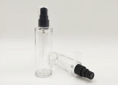 Cina plastica rotonda dell'ANIMALE DOMESTICO di 4oz 100ml la chiara imbottiglia l'imballaggio spesso della lozione della parete in vendita