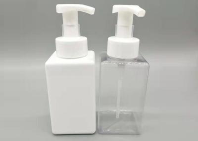Cina contenitore di imballaggio di plastica dell'ANIMALE DOMESTICO della bottiglia del sapone del prodotto disinfettante della mano del quadrato 500ml per la pulitrice facciale in vendita