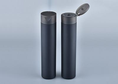 Cina 300ml HDPE Matte Black Plastic Cosmetic Bottles con Flip Top Cap in vendita