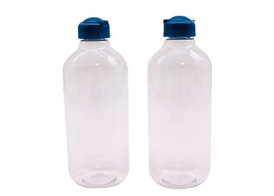 Cina Bottiglia d'imballaggio dell'ANIMALE DOMESTICO di plastica piano di forma 400ml con Flip Top Cap in vendita