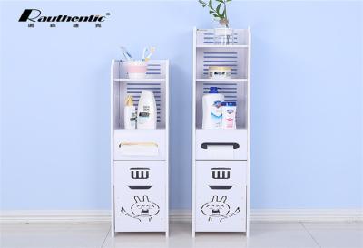Cina Stile minimalista adorabile di Tuzki di stoccaggio dello scaffale del bagno del pavimento dello scaffale riciclabile di stoccaggio in vendita