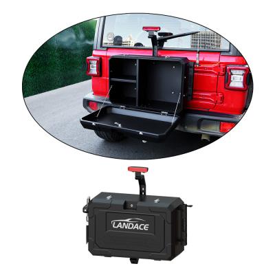 Cina Installazione senza sforzo 6063 Box di archiviazione di porta posteriore in alluminio per Jeep Wrangler JL JK in vendita