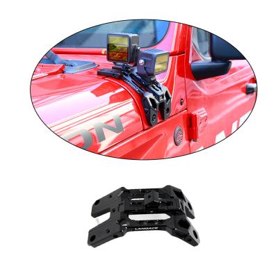 Cina JEEP Wrangler JL A Pillar Hood Mount Light Brackets Lega di alluminio resistente alla corrosione in vendita