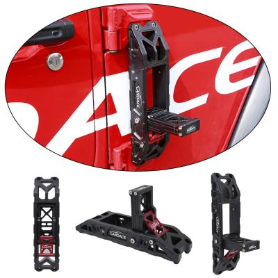 Cina Allegato di alluminio Pieghevole Porta Cerniera passo laterale per il 2020 JK JL Offroad Accessori in vendita