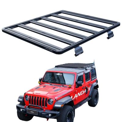 Cina Polvere nera off road 4X4 accessori scaffalatura per tetto in alluminio per Jeep Wrangler JL in vendita
