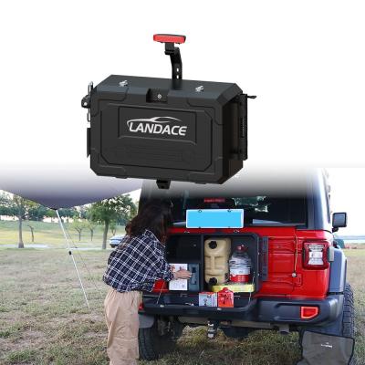 Cina Accessori fuoristrada AL6063-T6 Portale posteriore porta posteriore porta esterna di stoccaggio scatola di attrezzi per jeep in vendita