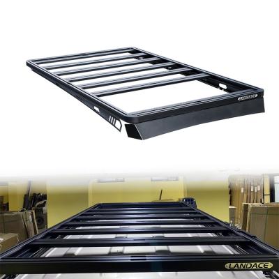 Cina Processo di taglio laser Cesto di tetto in alluminio nero per 4Runner Car Top Cargo Carrier in vendita
