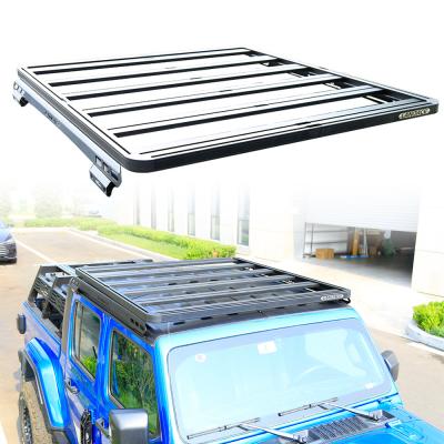 Cina Gladiator 4X4 nero JT Legatura di alluminio portabagagli Roof Rail Basket Auto Roof Racks per Jeep Durable in vendita
