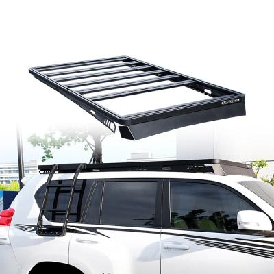 Cina Durabile nero universale 4X4 Prado Land Cruiser Lc200 Roof Rail Rack Basket per Toyota in vendita