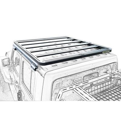 Cina Roof Mount 4X4 Off-road Rack in acciaio per Wrangler 2010-2018 SUS304 Lega di alluminio 6063-T6 in vendita